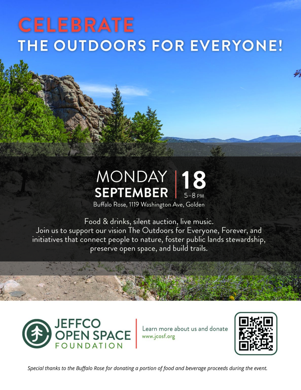 Outdoors for Everyone @ The Rose - Jeffco Open Space Foundation